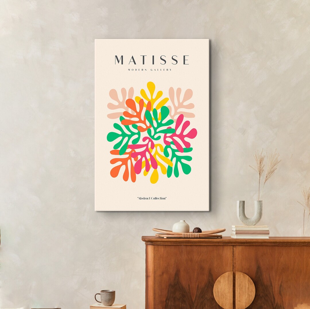 Colorful Flowers Matisse Print, Matisse Glass Wall Decor, Exhibition ...