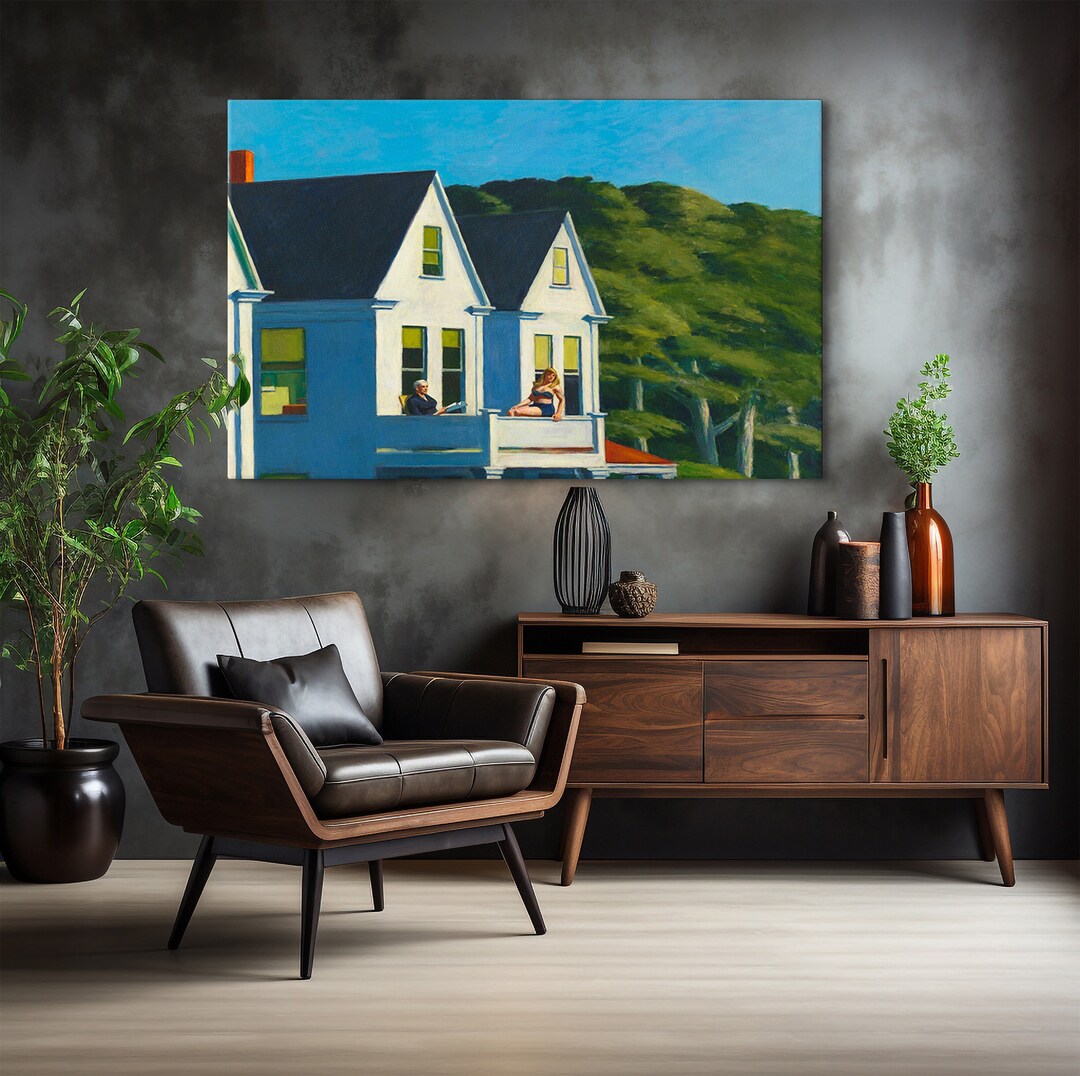 Girl the Girl Sitting on the Balcony by Edward Hopper Painting, Edward ...