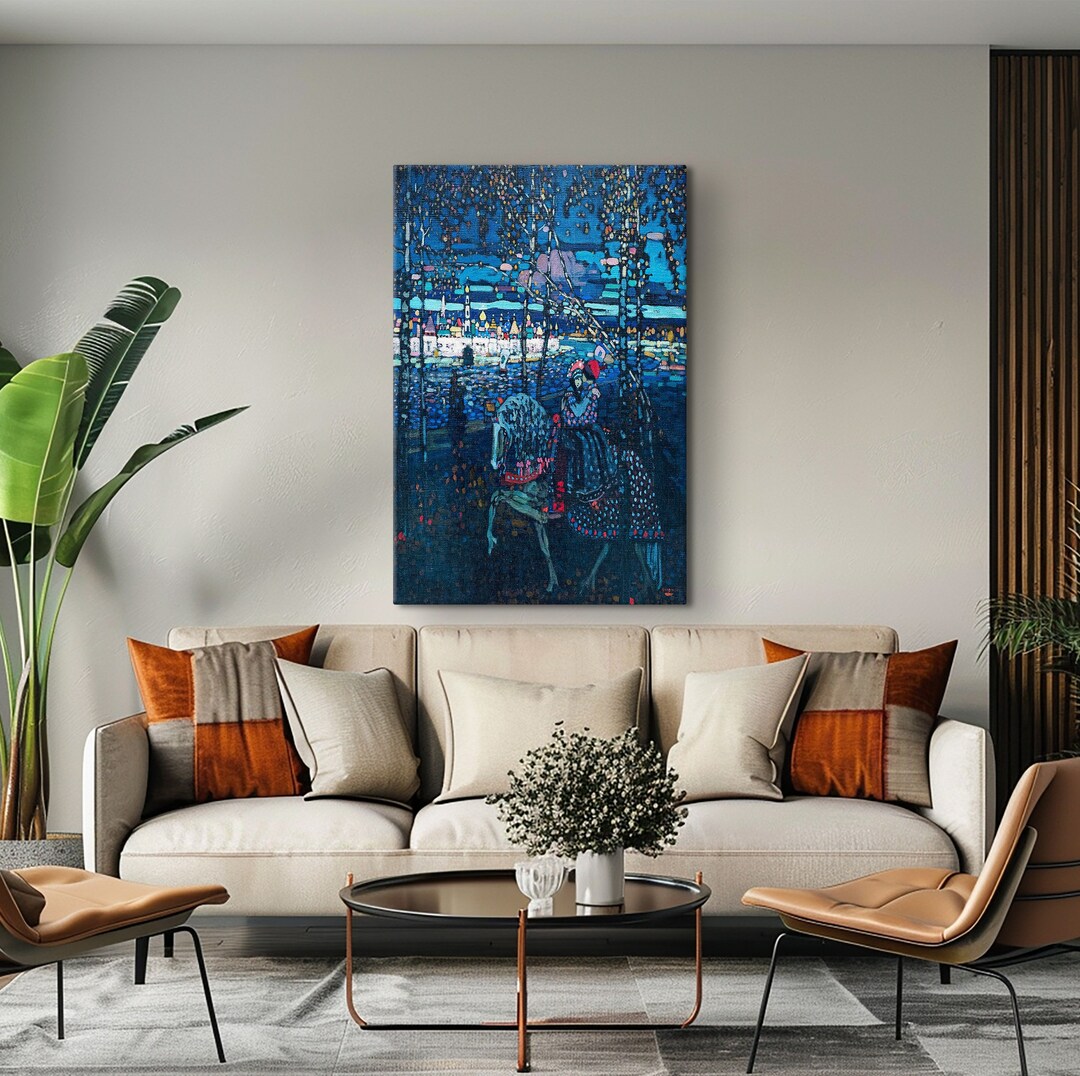 Wassily Kandinsky Couple Riding Canvas, Wassily Kandinsky Glass Wall ...
