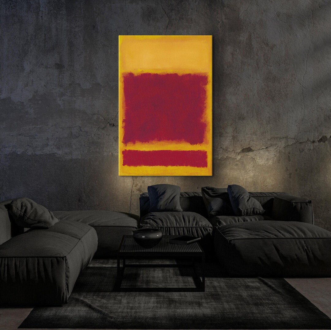 Mark Rothko Orange Over Red Exhibition Poster: Expressionism Art - Etsy