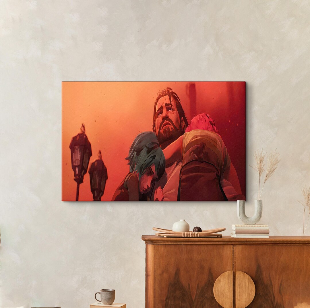 Arcane Jinx Poster: Vander, Vi & Powder - Game Room Art - Etsy