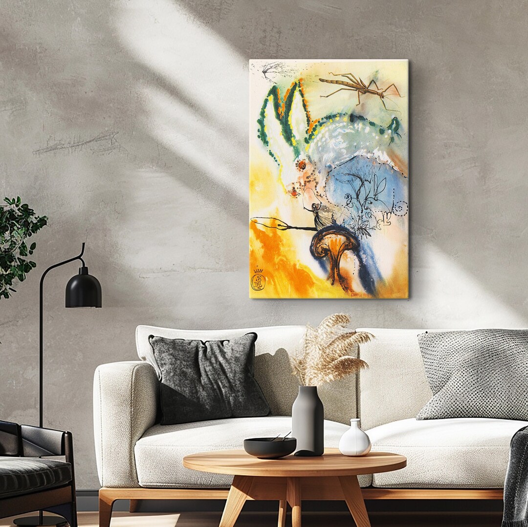 Salvador Dali, Down the Rabbit Hole Wall Art, Down the Rabbit Hole ...