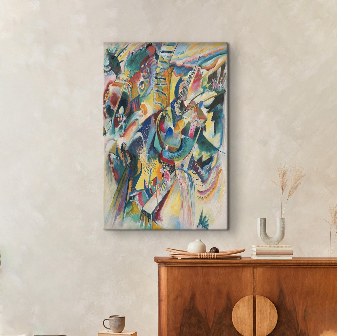 Wassily Kandinsky Poster: Colorful Modern Art, Tempered Glass Option - Etsy