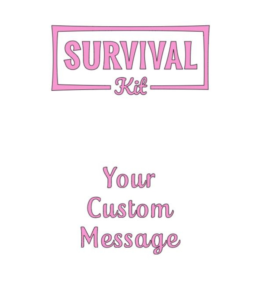 Survival Kit, Hangover Recovery Kit DECAL ONLY - Etsy