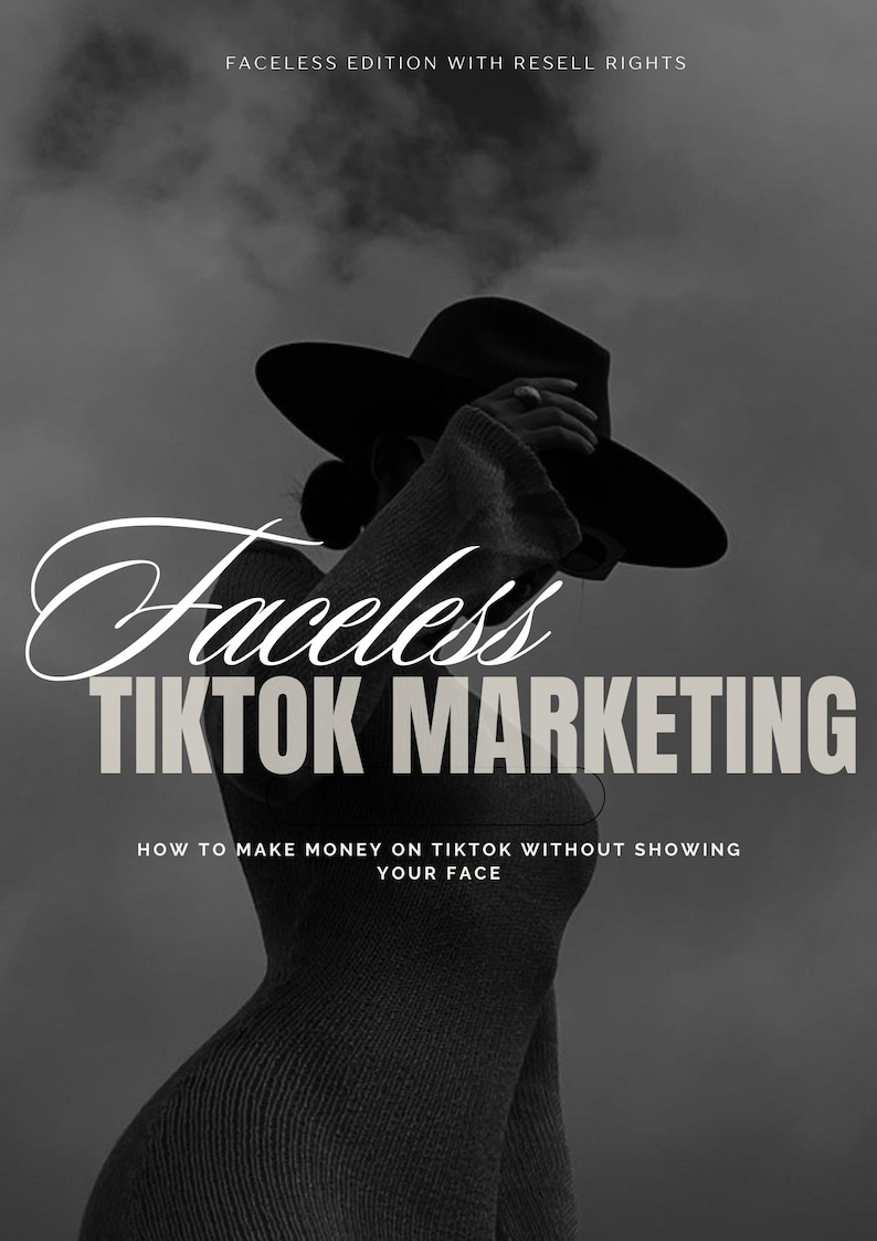 Faceless Tik Tok Marketing - Etsy