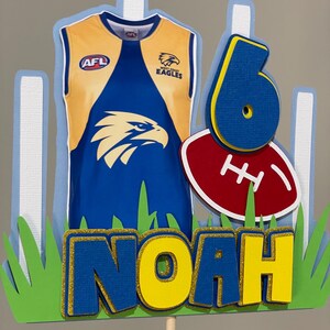AFL Cake Topper for the Footy Mad Fanatic. Any Team. Any Colours ...