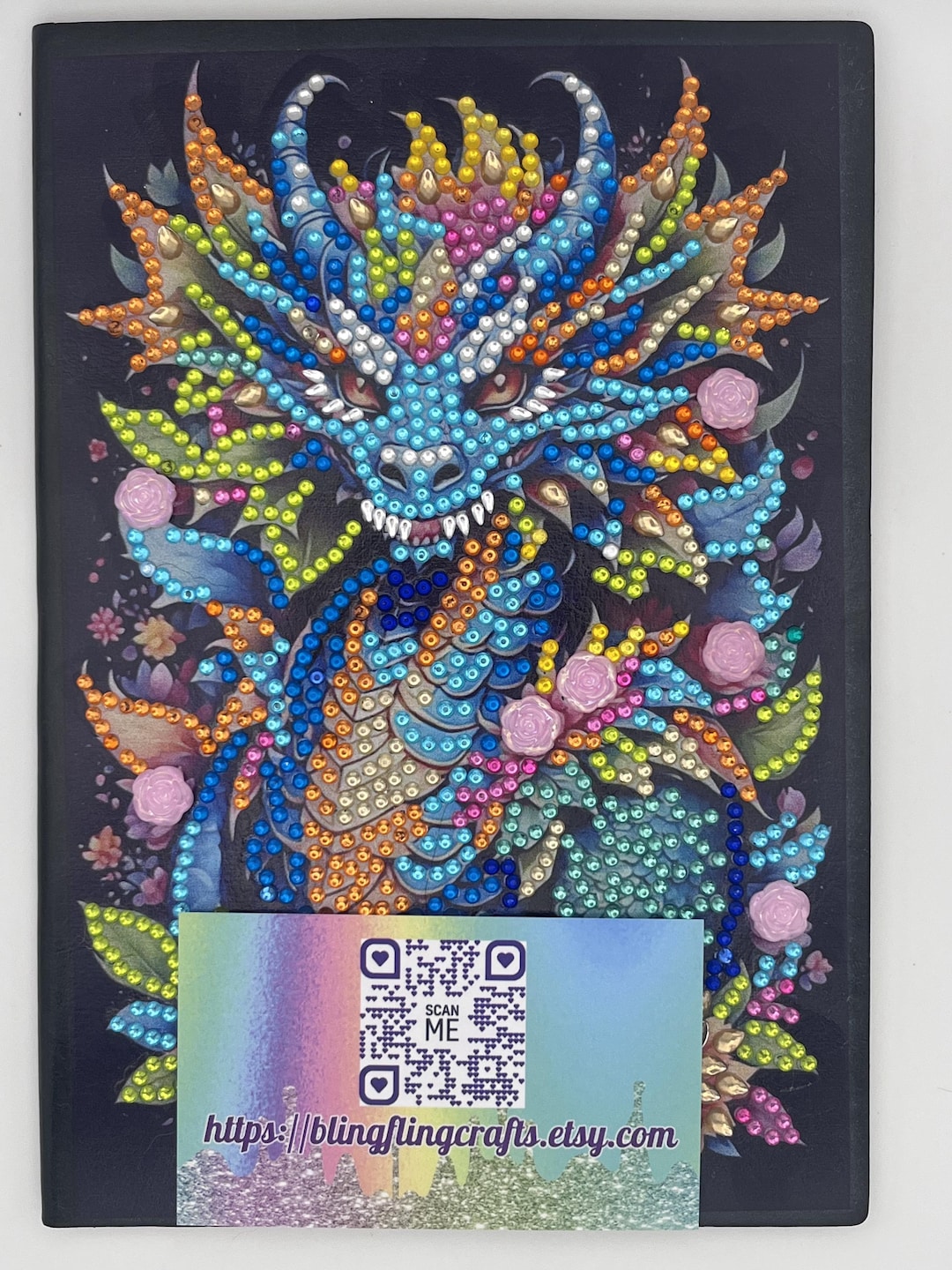Enchanting Dragon Journal - Hand-beaded Fantasy Diary With Gems - Etsy