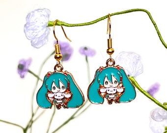Chibi Hatsune Miku Earrings - Etsy