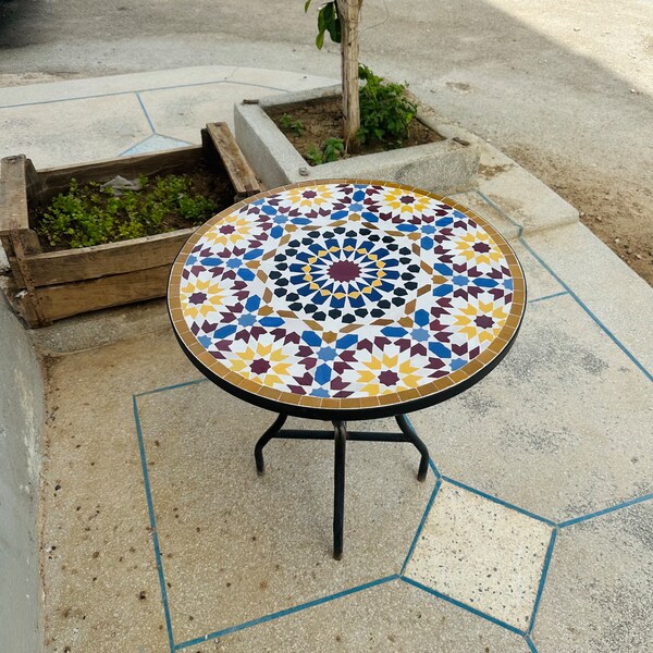Mosaic Tile Table - Etsy