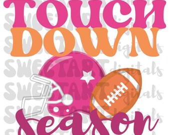 Game Day Football Clipart, Instant Download, DTF, DTG, Touch Down ...