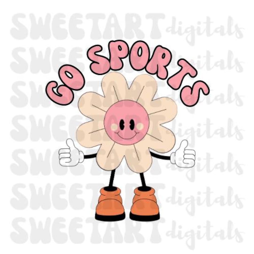 Go Sports Clipart, Instant Download, DTF, DTG, Sublimation, Sports Team ...