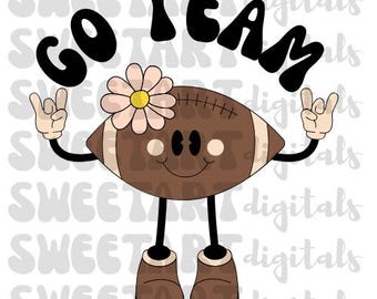 Game Day Football Clipart, Instant Download, DTF, DTG, Touch Down ...