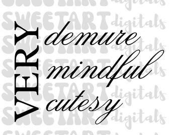 I'm so Demure PNG, Social Club, Girly, Preppy, Girls Club, Trendy, DTG ...