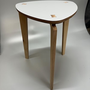 Plywood and Formica Side Table - Etsy
