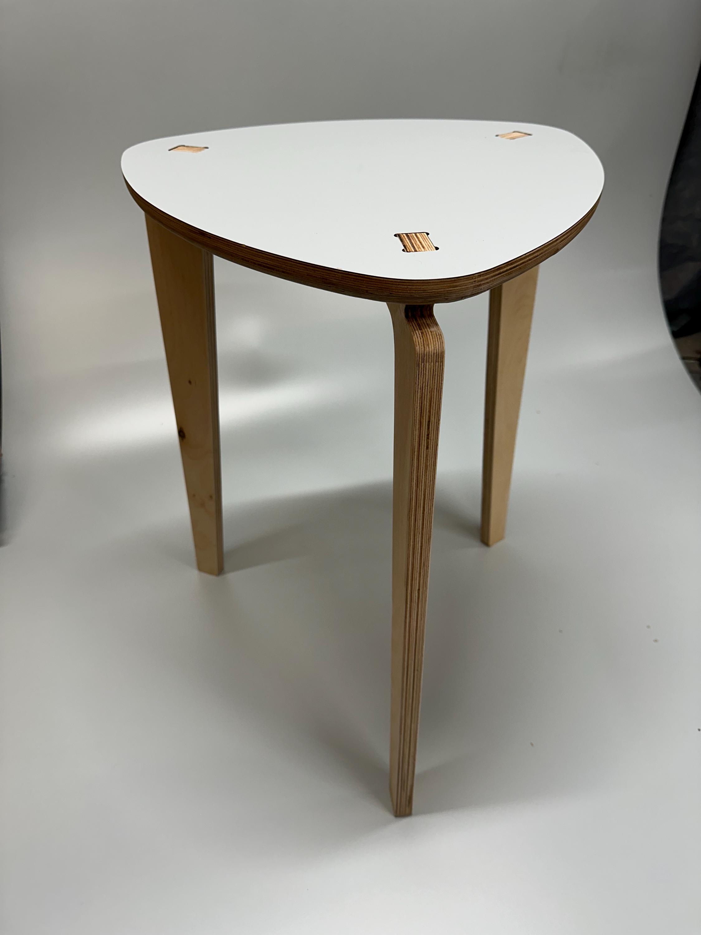 Plywood and Formica Side Table - Etsy