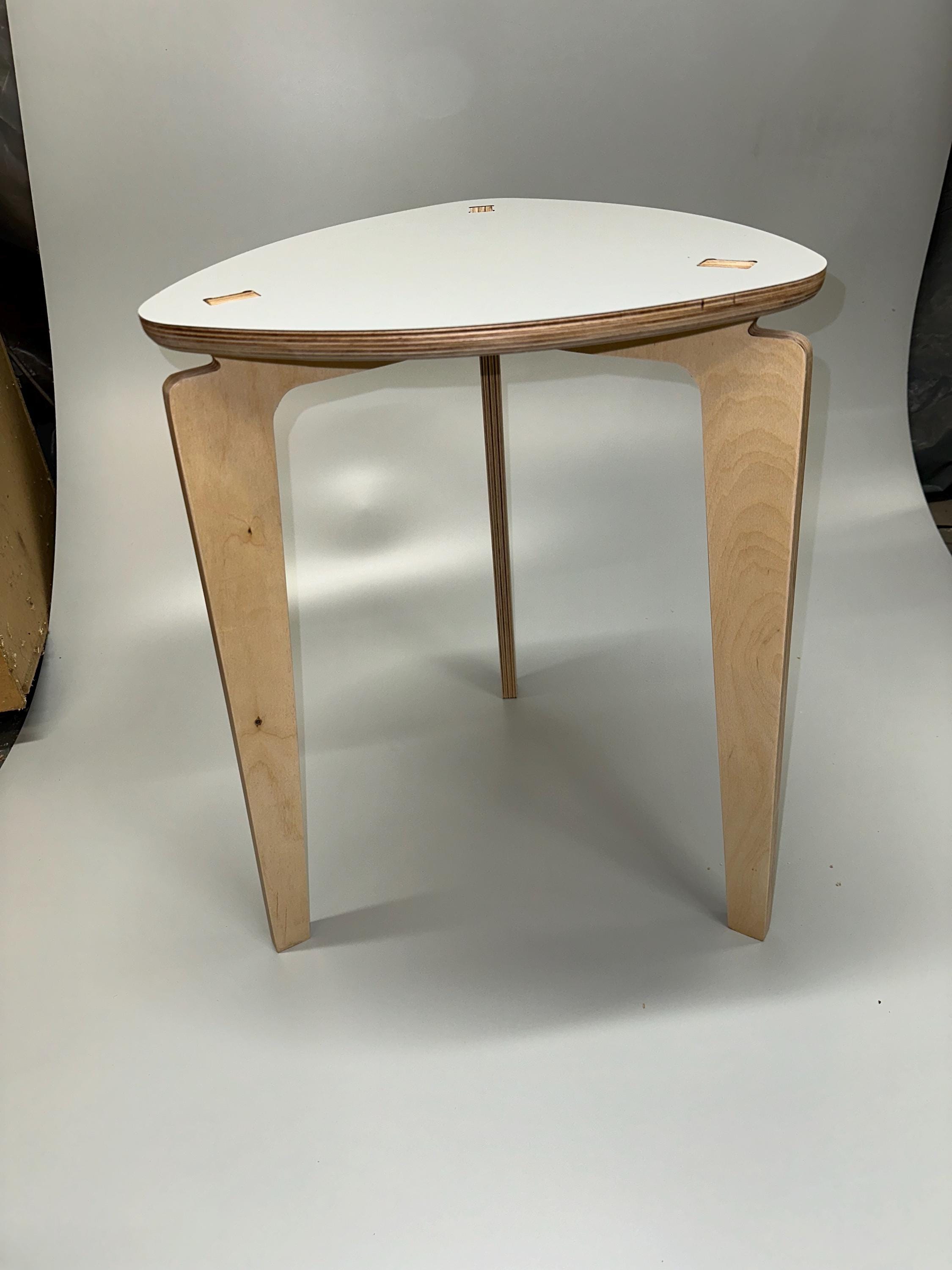 Plywood and Formica Side Table - Etsy