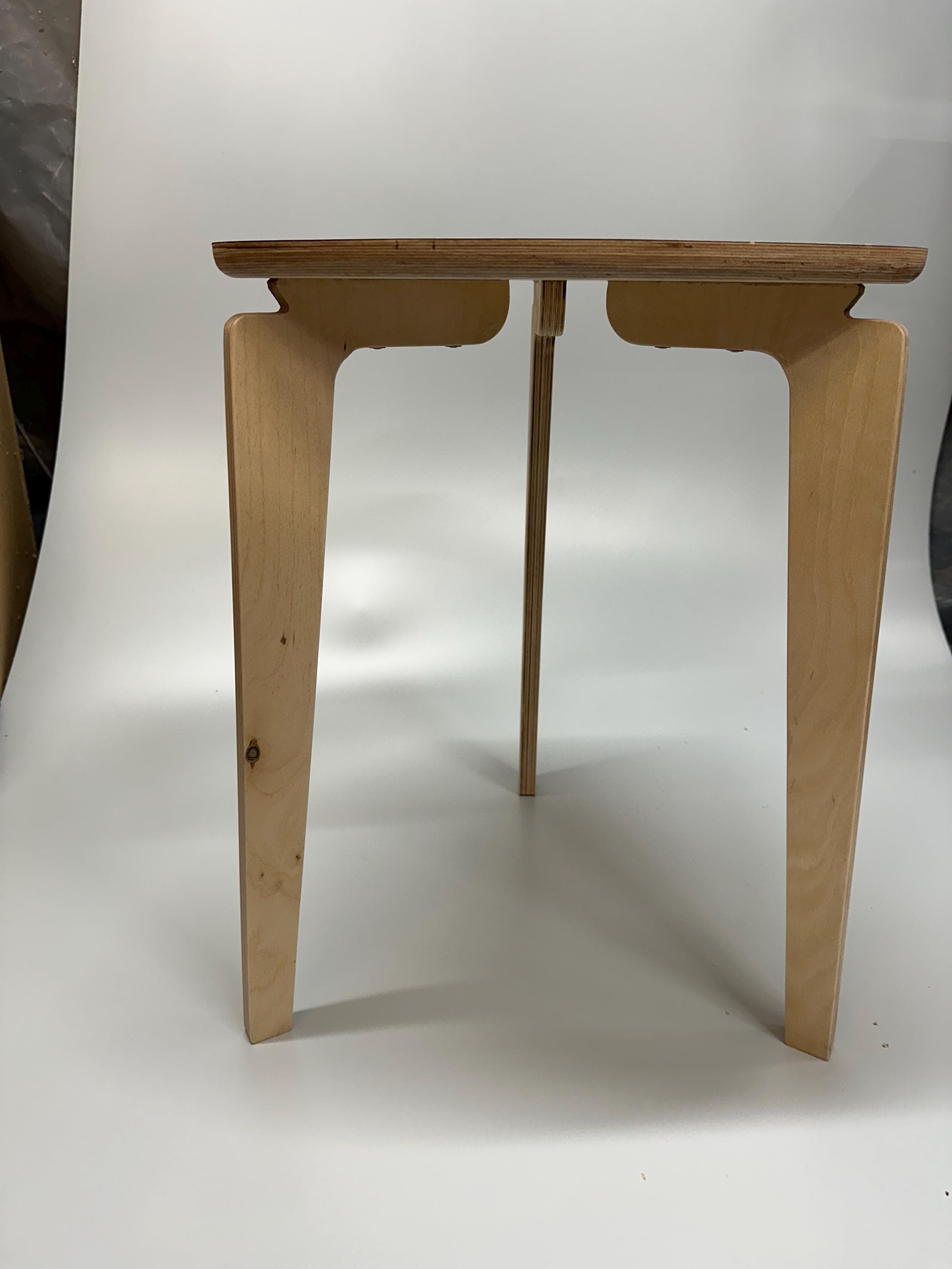 Plywood and Formica Side Table - Etsy