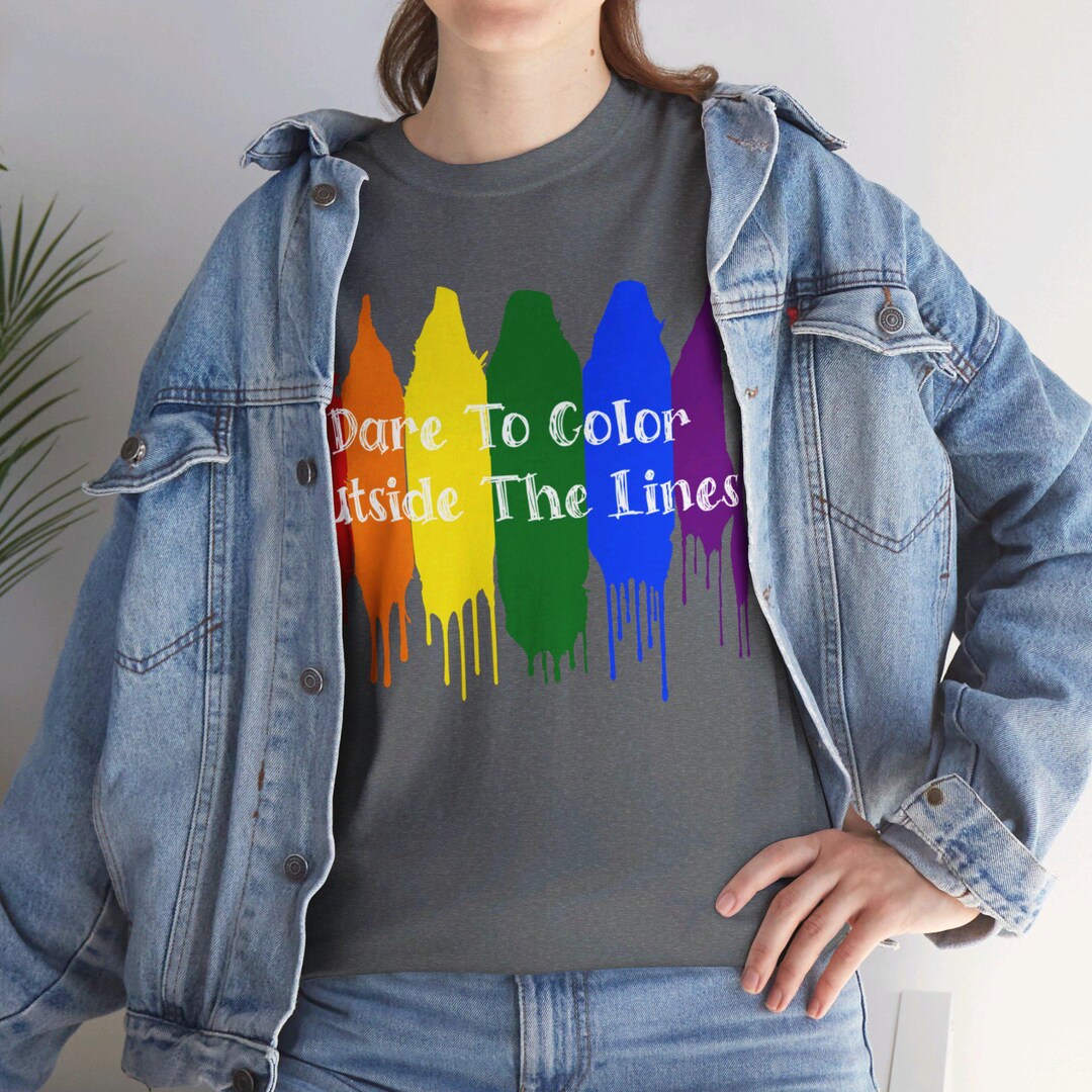 Pride Flag Tee, LGBTQ Shirt, Rainbow Flag T-shirt, Equality Apparel ...