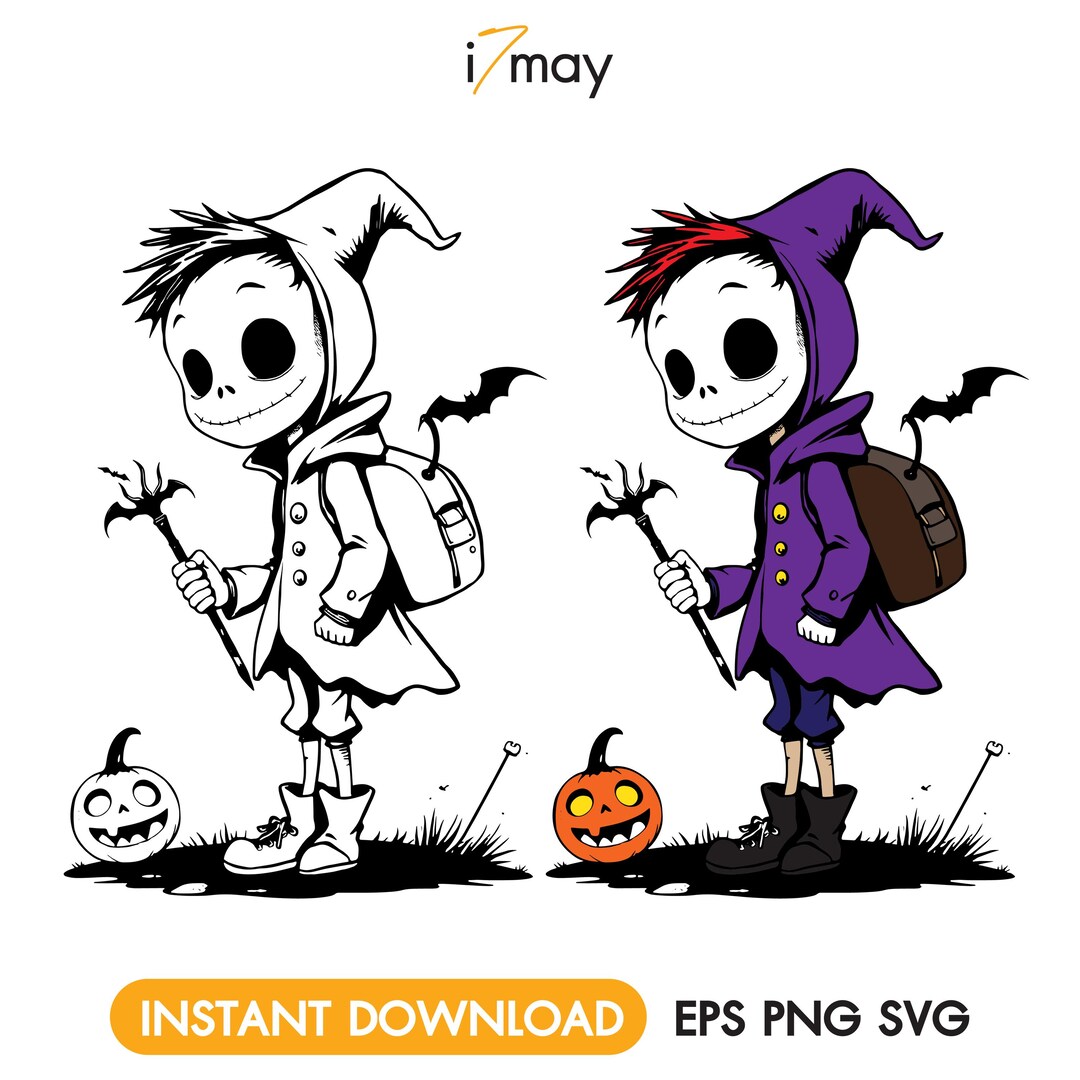 Halloween Character SVG Horror SVG Instant Download Cricut - Etsy