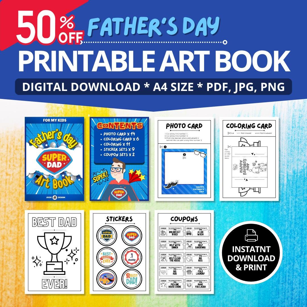 DIY Father's Day Printable Craft for Kids Best Gift for Father's Day ...