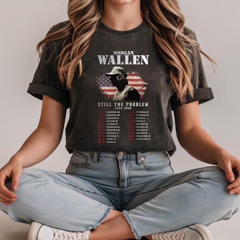 Country Music Morgan Wallen DTF Print DTF Transfer, 2026 Tour Concert ...