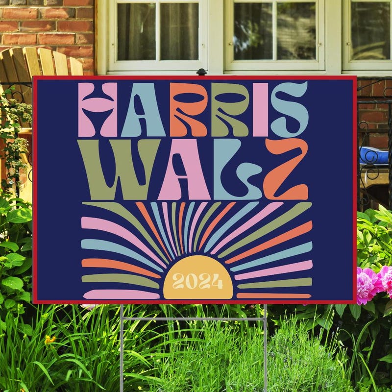 Harris Walz Yard Signs - Etsy