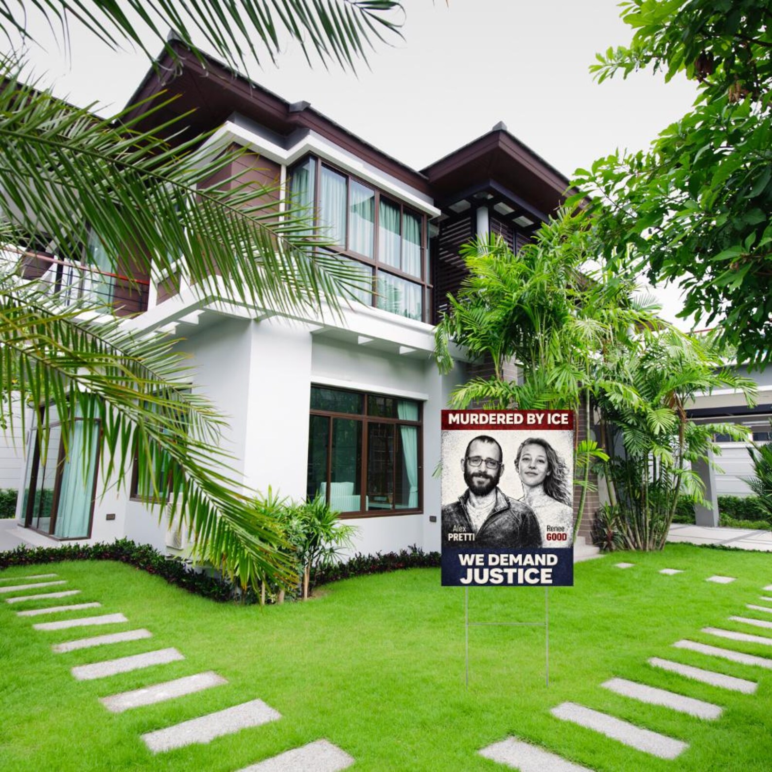 Murdered by ICE, Renee Good and Alex Pretti Yard Sign, Pretti Good ...