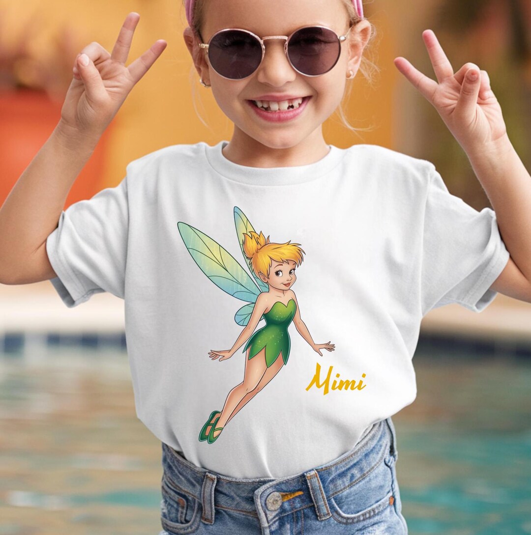 Disney Tinker Bell Custom Name DTF Ready to Press Fairy Tale Shirt ...