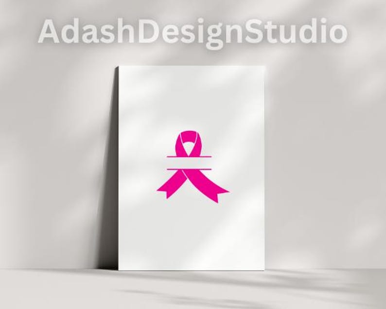 Cancer Ribbon Monogram Svg, Png, Awareness Ribbon Svg, Cancer Awareness ...