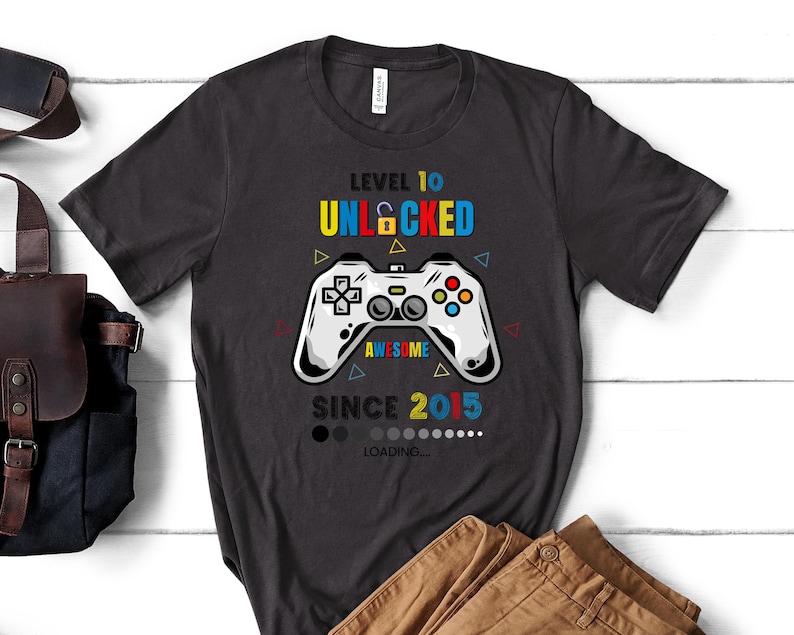 Level 10 Unlocked SVG, Boy Gamer Shirt Design, Gamer Level 10 Unlocked ...