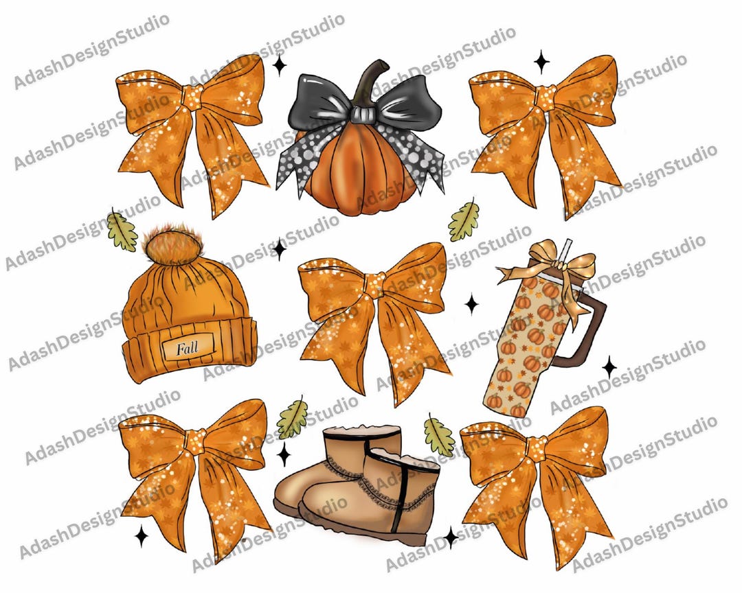 Fall Coquette Bow Png, Pumpkin Svg, Fall Bow Svg, Autumn Pumpkin Svg ...