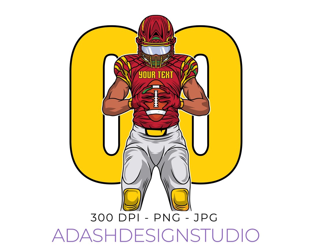 Customized Football Player Svg, Football Player Svg, American Player ...
