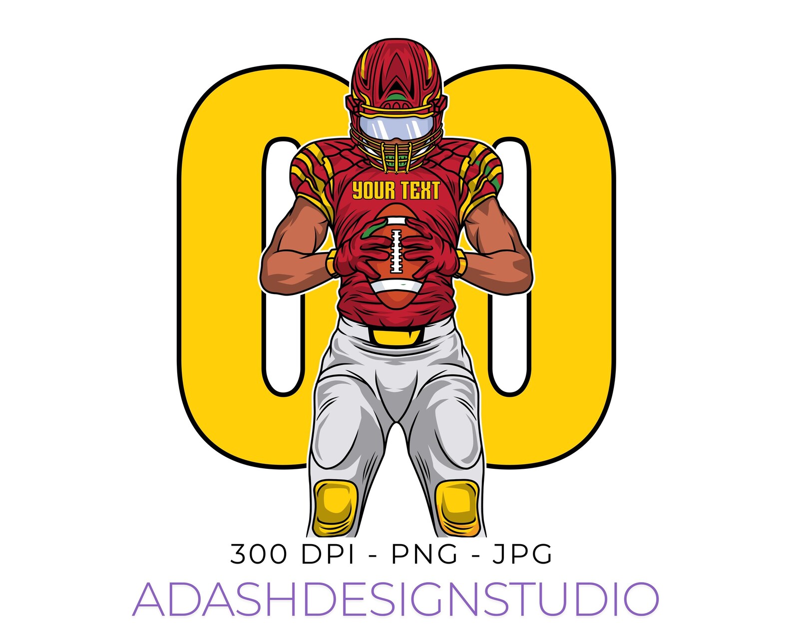 Customized Football Player Svg, Football Player Svg, American Player ...