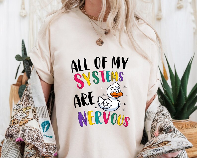 All of My Systems Are Nervous PNG Silly Goose Png Anxious Goose Png ...