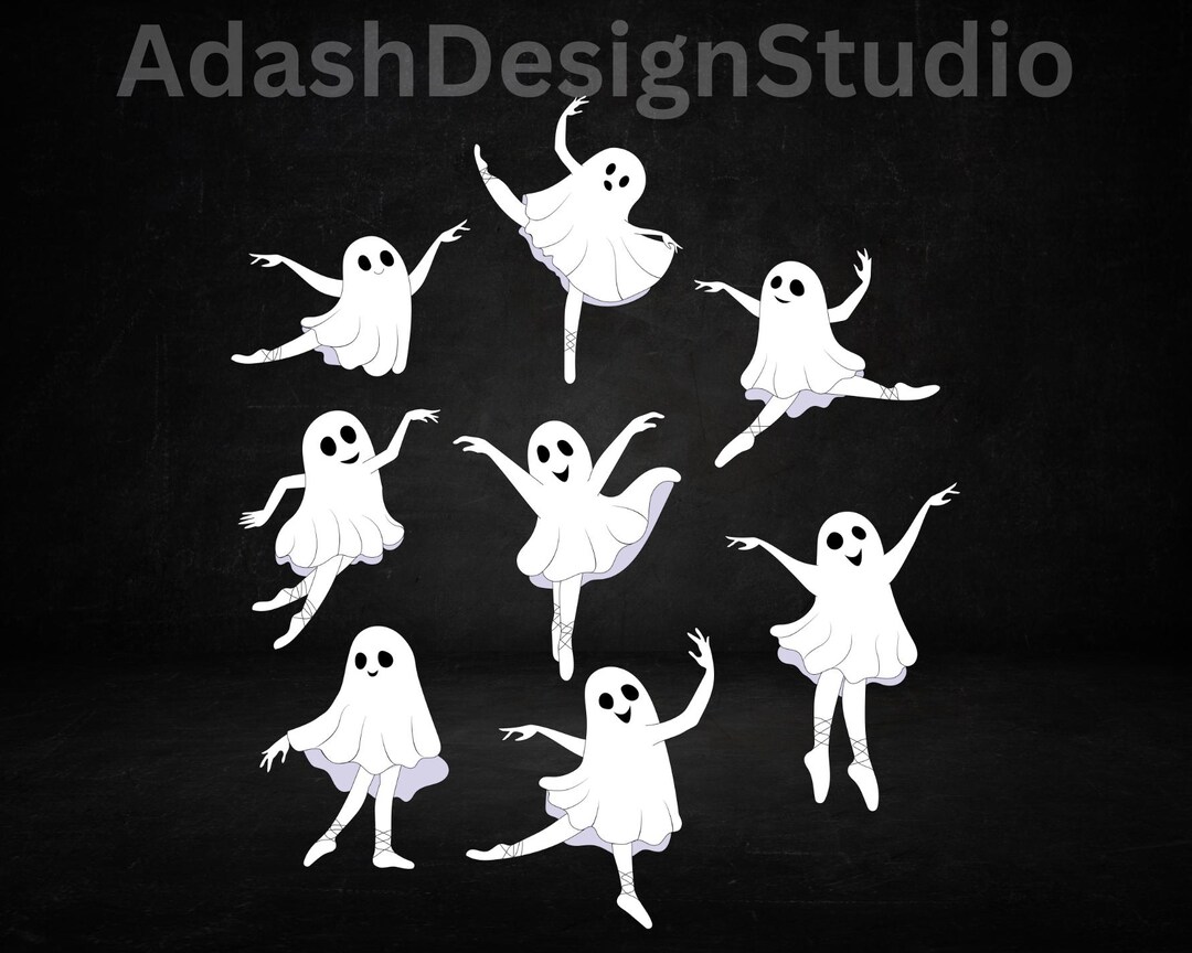 Belly Ghost Dance Svg, Ballet Ghost Ballet Dancer Spooky Dance Teacher ...