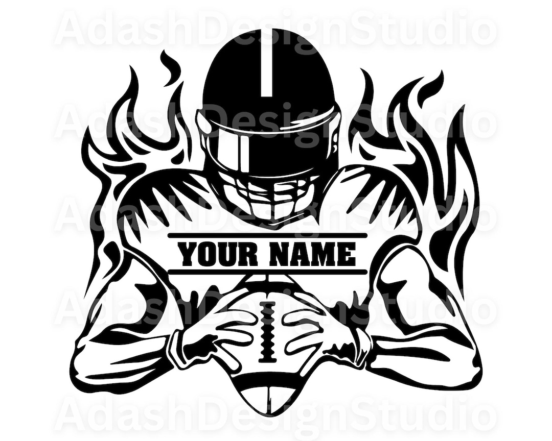 Football Player Svg , Football Name Svg, Football Shirt Svg, Football ...