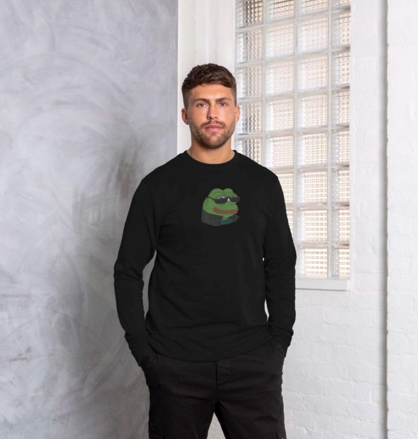 Cool Pepe Meme Organic Cotton Sweatshirt Crypto Hoodies for Men & Women ...