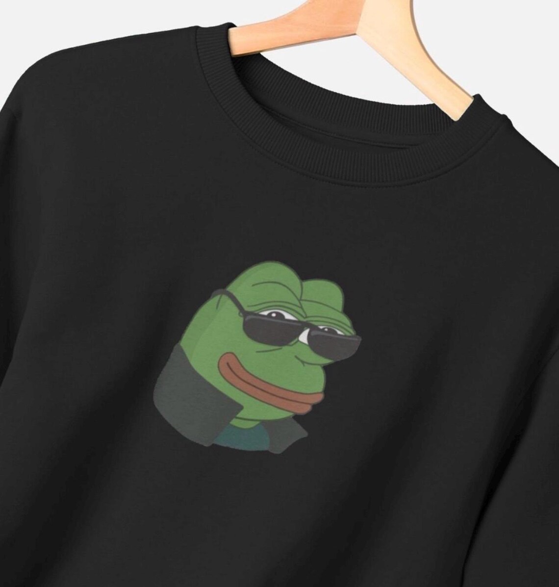 Cool Pepe Meme Organic Cotton Sweatshirt Crypto Hoodies for Men & Women ...