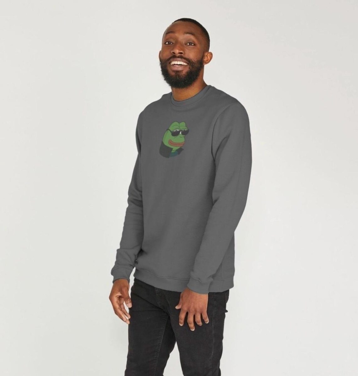Cool Pepe Meme Organic Cotton Sweatshirt Crypto Hoodies for Men & Women ...