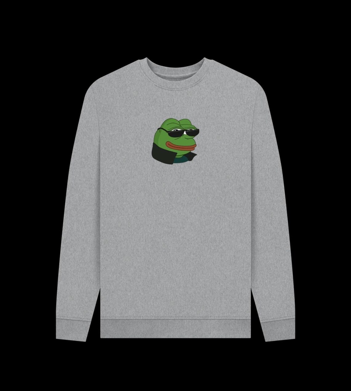Cool Pepe Meme Organic Cotton Sweatshirt Crypto Hoodies for Men & Women ...