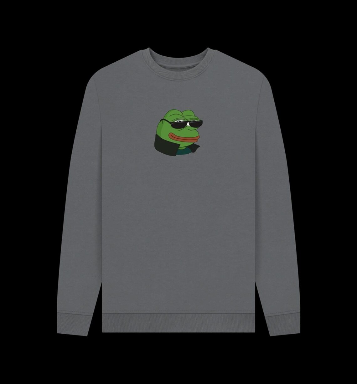 Cool Pepe Meme Organic Cotton Sweatshirt Crypto Hoodies for Men & Women ...