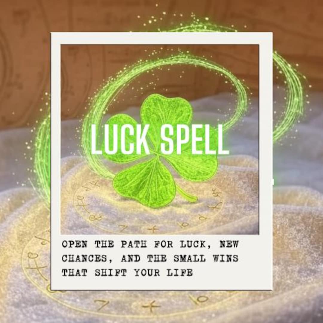 LUCK SPELL, Positive Energy, Prosperity, Success, Opportunities, Trust ...