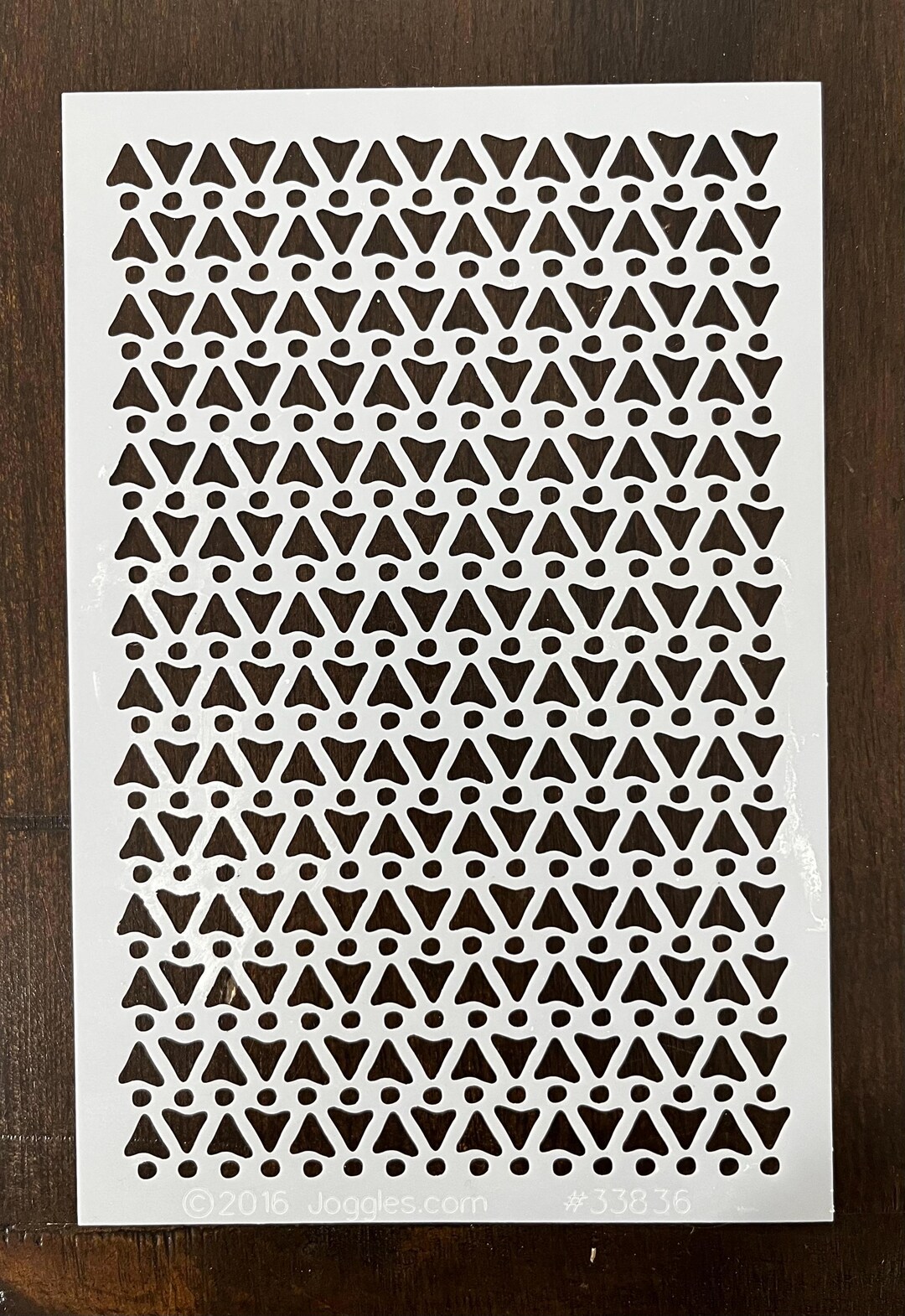 6x9 Triangle Pattern Stencil - Etsy