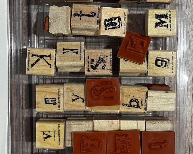 Alphabet Stamp Set From Stampin' Up! - Etsy