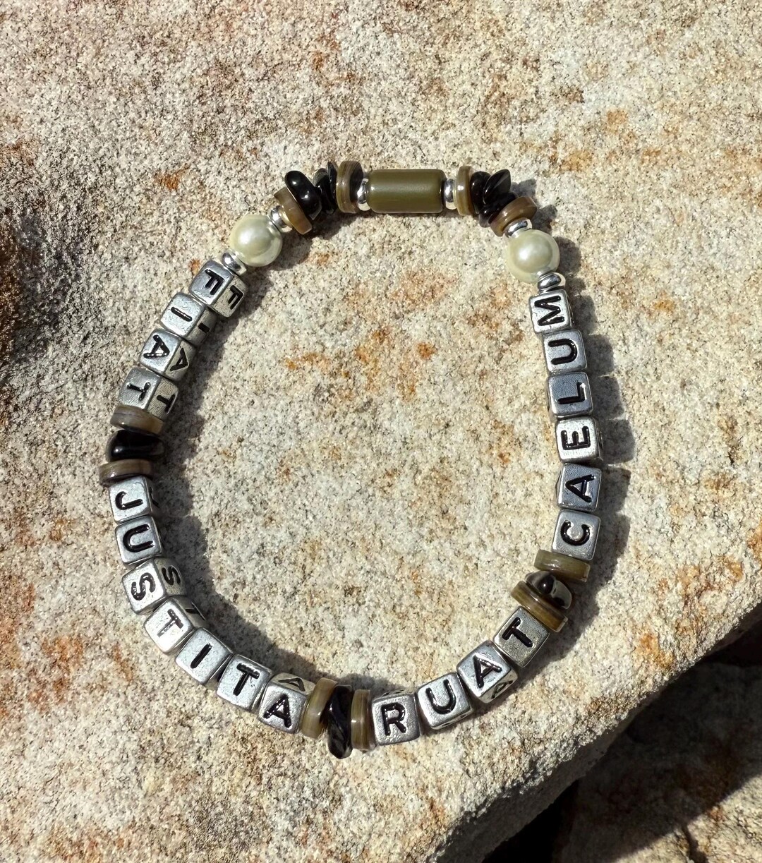 Fiat Justitia Ruat Caelum - Let Justice Be Done … Bracelet - Etsy