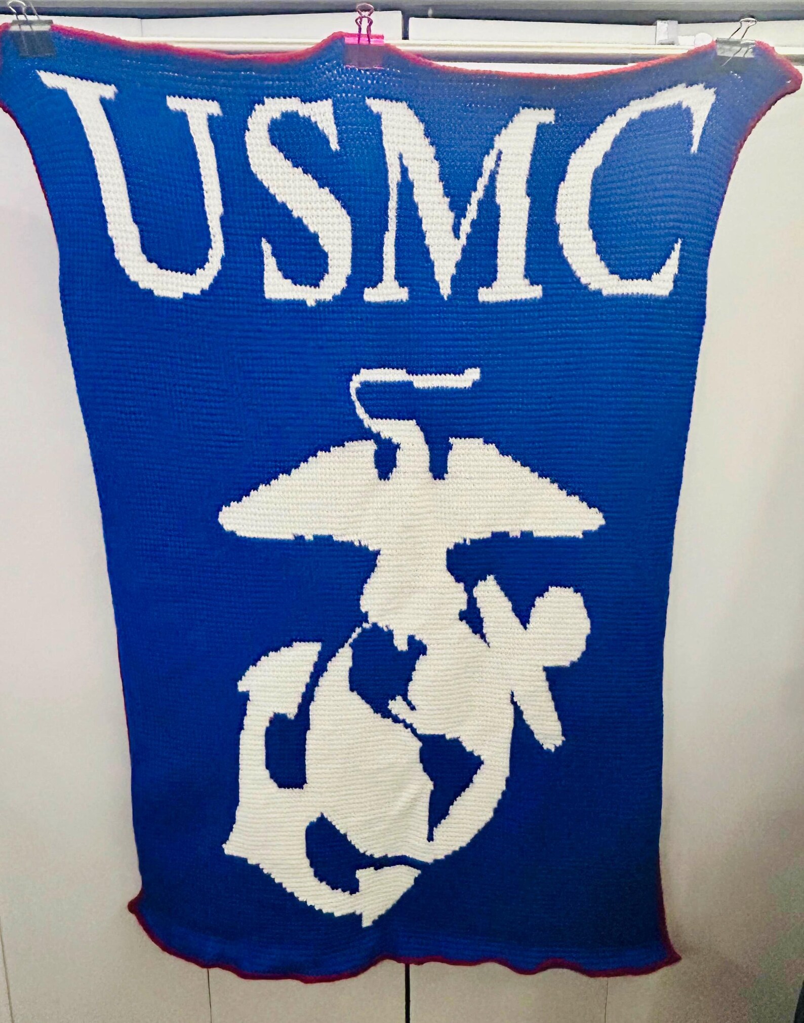 USMC Tunisian / Afghan Crochet Simple Stitch Graphgan Beginner / Easy ...