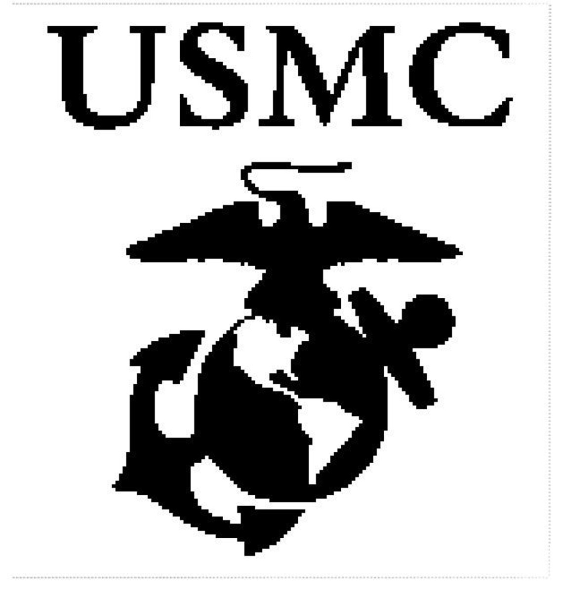 USMC Tunisian / Afghan Crochet Simple Stitch Blanket - Beginner / Easy ...
