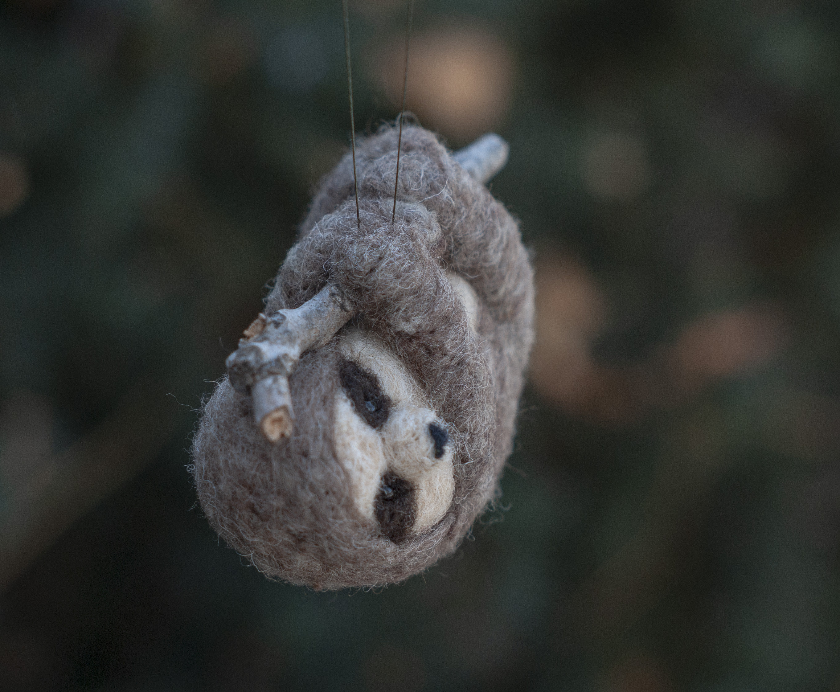 Sloth Ornament Needle Felted | Etsy