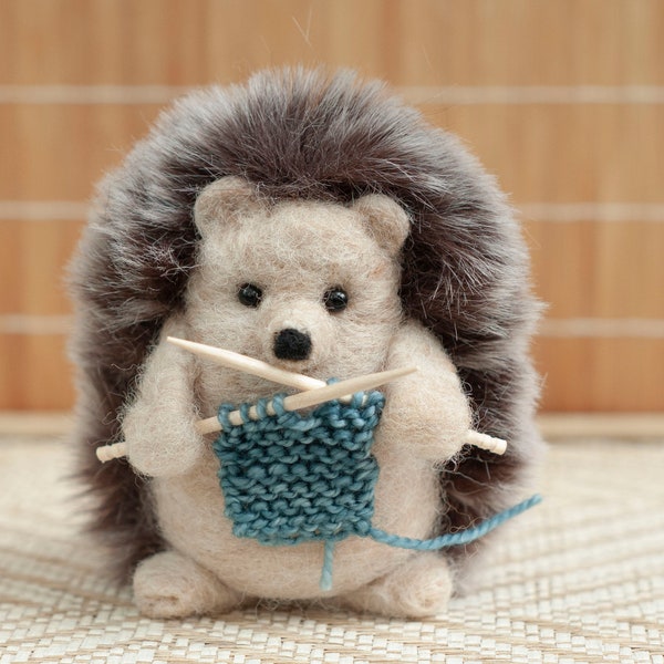 Needle Felted Hedgehog - Etsy