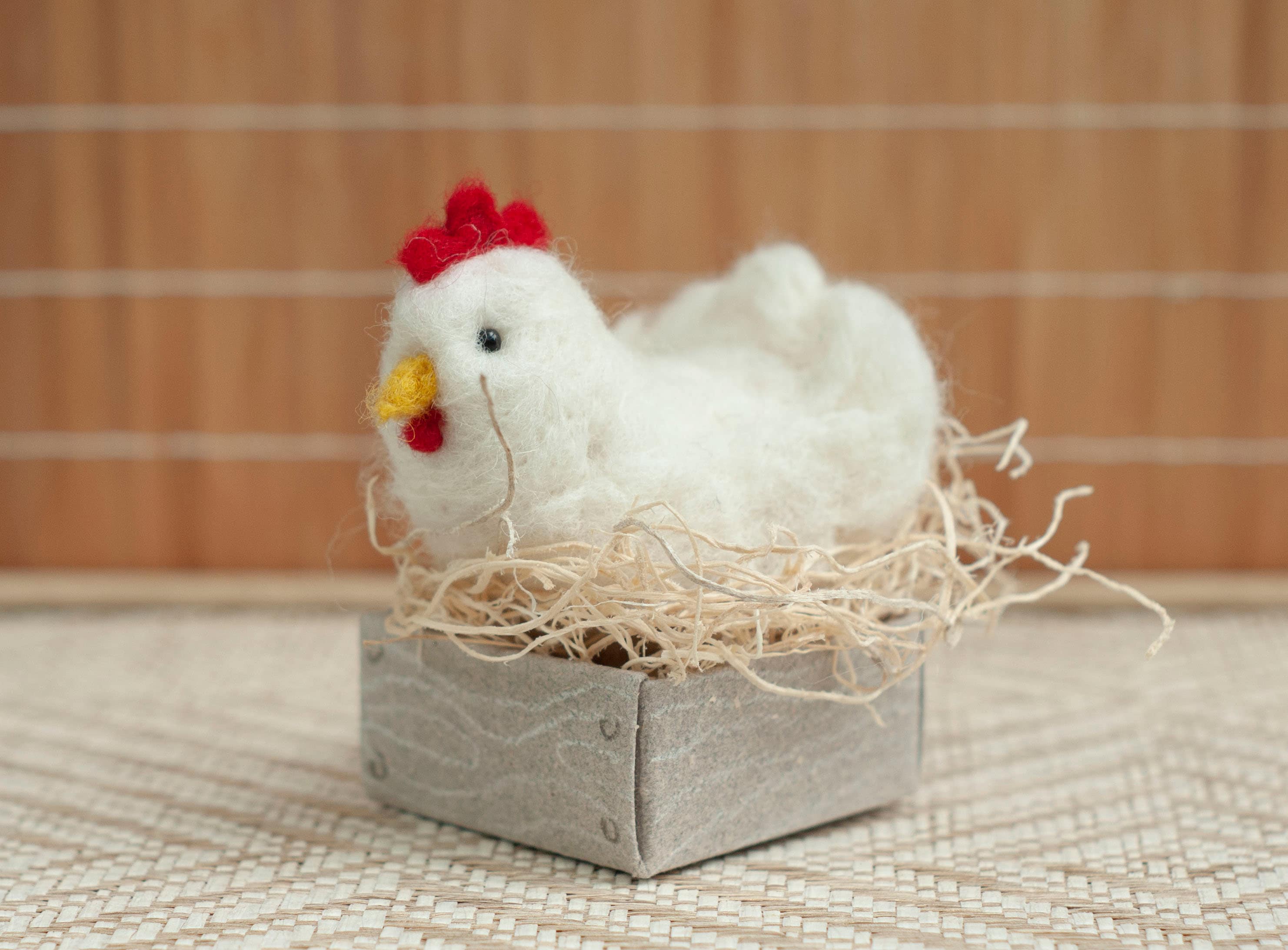 Needle Felted Chicken Hen With Egg - Etsy